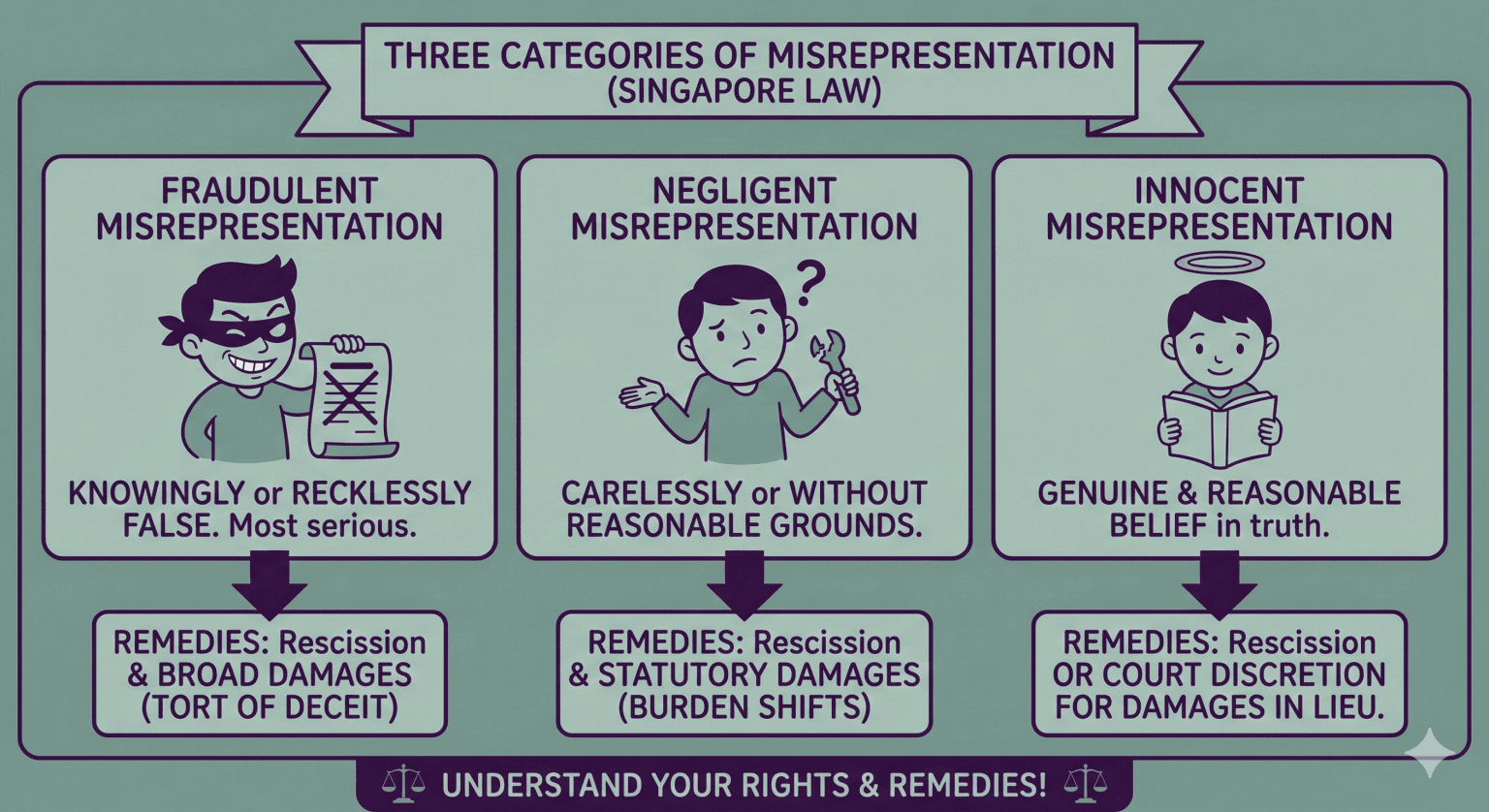 Misrepresentation in Singapore: Your Rights and Next Steps | RBN Chambers